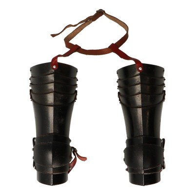 Armures de cuisses de Chevalier Lourd Blindé en métal (Noir) - Machinegun