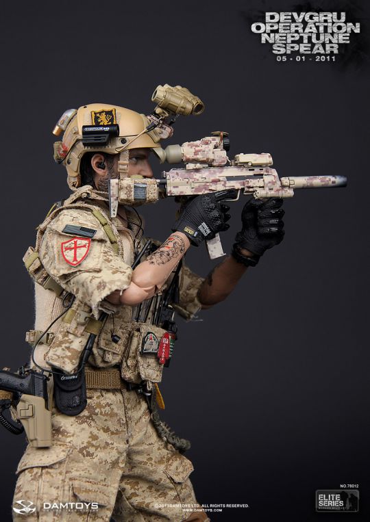 Figurine 1/6 DEVGRU Operation Neptune Spear - Machinegun.fr