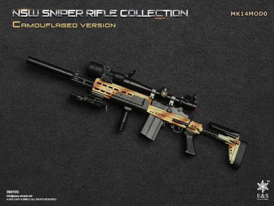 NSW Sniper Rifle MK14 MOD0 (Camouflaged Version) - Machinegun
