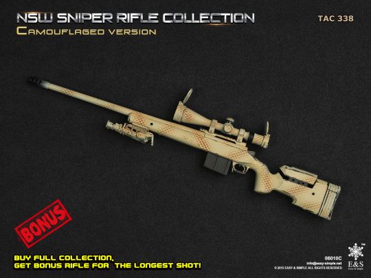 NSW Sniper Rifle TAC 338 (Camouflaged Version) - Machinegun