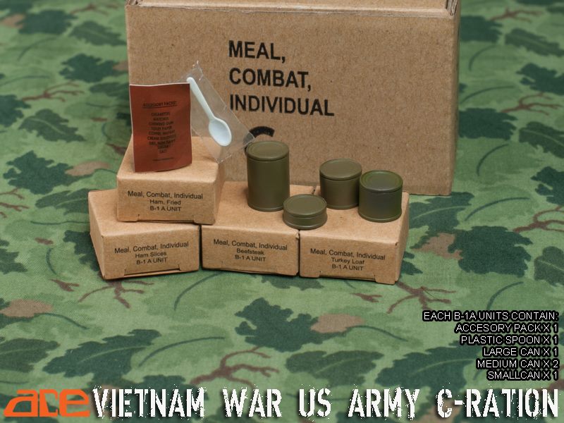 Vietnam War - US Army C-Ration Unit Ace - Machinegun