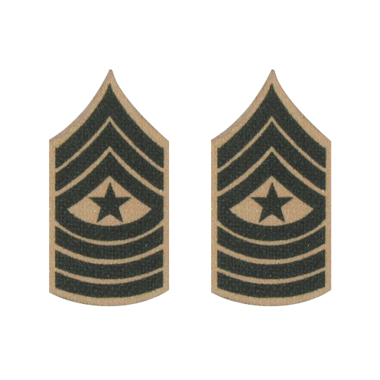 Paire de chevrons USMC Sergeant Major (Beige) - Machinegun