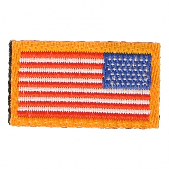 US Flag Patch (Red) Easy & Simple - Machinegun