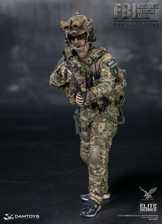 Figurine 1/6 FBI HRT Agent - Hostage Rescue Team - Machinegun.fr