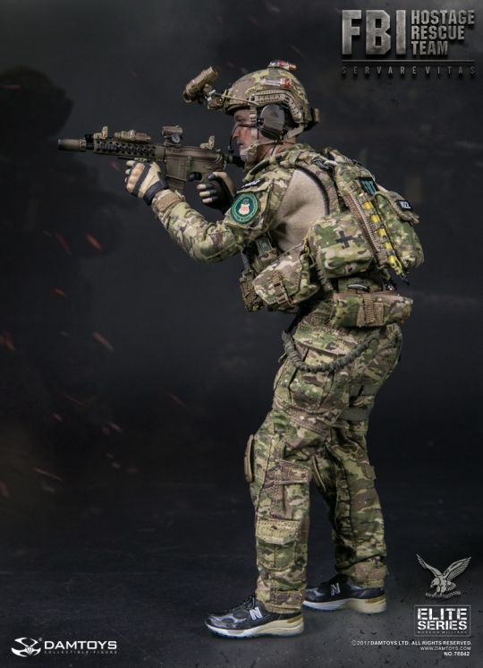 Figurine 1/6 FBI HRT Agent - Hostage Rescue Team - Machinegun.fr