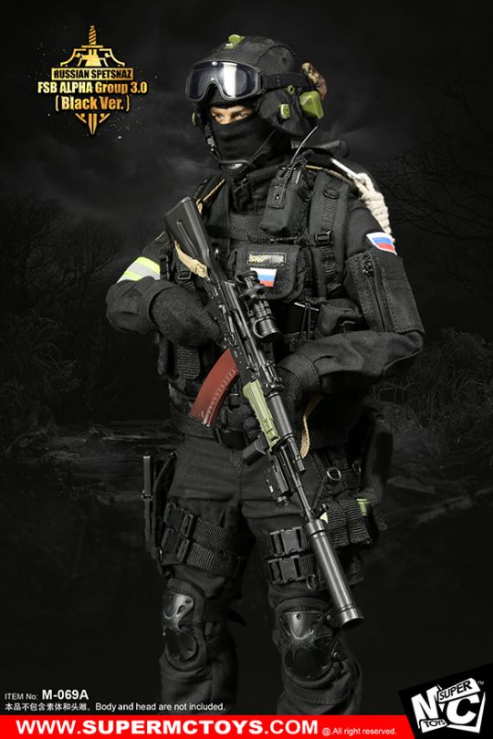 Russian Spetsnaz - FSB Alfa Group 3.0 Set (Black Version) - Machinegun