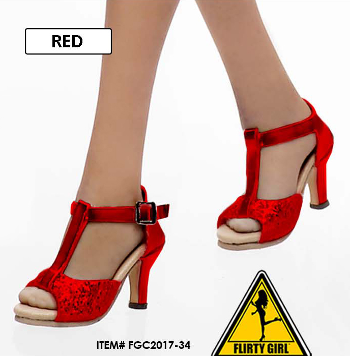 Chaussures à talons ouvertes Femme (Rouge) / QUICK-TOY