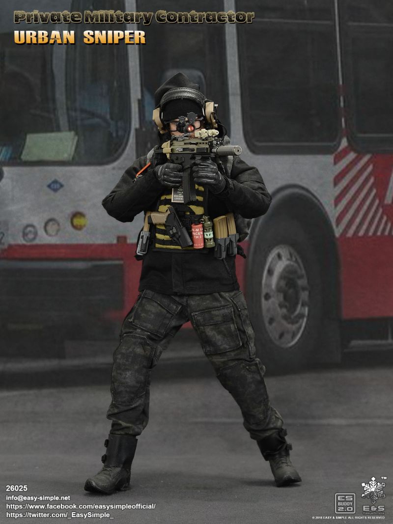 Private Military Contractor - Urban Sniper Easy & Simple - Machinegun