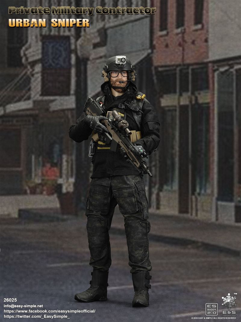 Private Military Contractor - Urban Sniper Easy & Simple - Machinegun