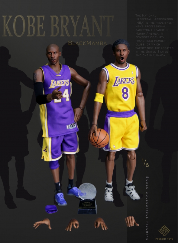 Figurine 1/6 Black Mamba Kobe Bryant - Machinegun.fr