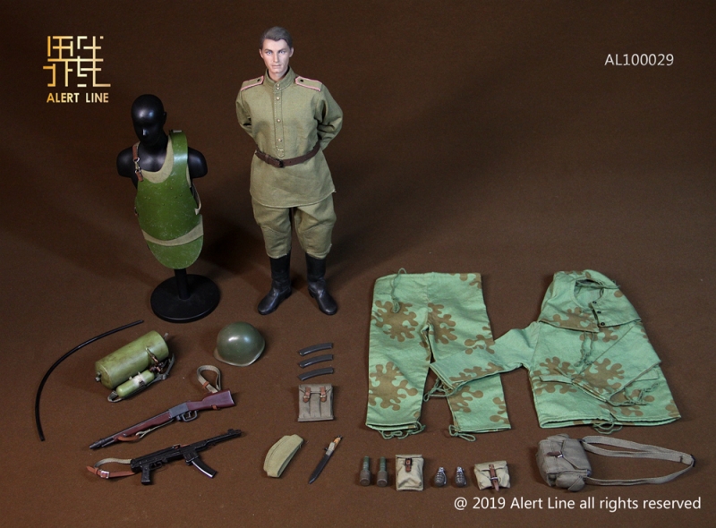 Figurine 1/6 WWII Soviet Red Army Combat Engineer - Machinegun.fr