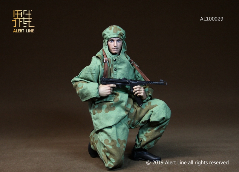 WWII Soviet Red Army Combat Engineer Alert Line - Machinegun