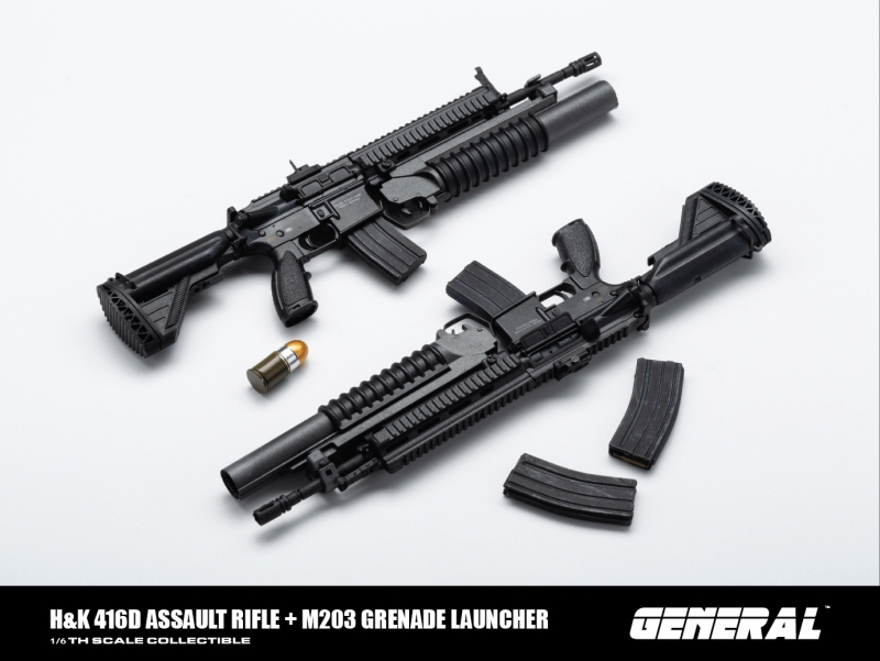 HK416D Assault Rifle with M203 Grenade Launcher (Black) General ...