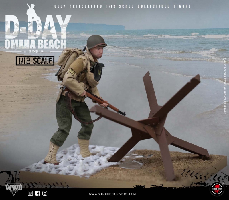 D-Day Omaha Beach 6 June 1944 - WWII US 2nd Ranger Battalion Sergeant ...