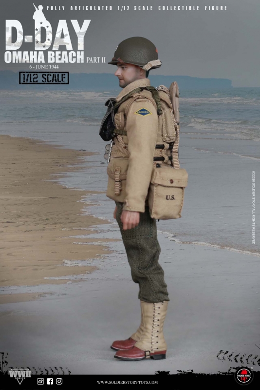 D-Day Omaha Beach 6 June 1944 - WWII US 2nd Ranger Battalion Captain ...