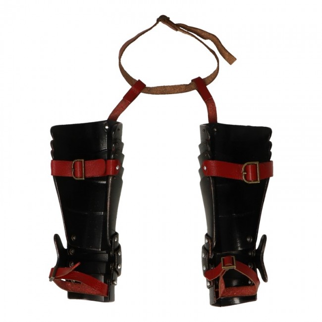 Armures de cuisses de Chevalier Lourd Blindé en métal (Noir) / QUICK-TOY