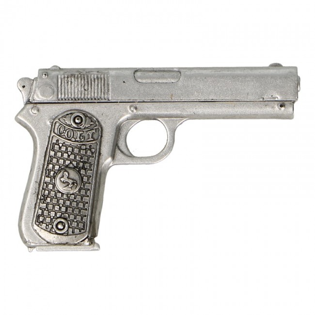 Colt 45 M1911 A1 Pistol (Silver) Star Ace - Machinegun
