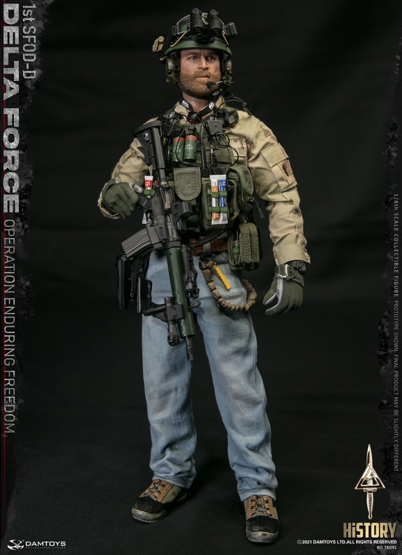 1st SFOD-D Delta Force - Operation Enduring Freedom Dam Toys - Machinegun