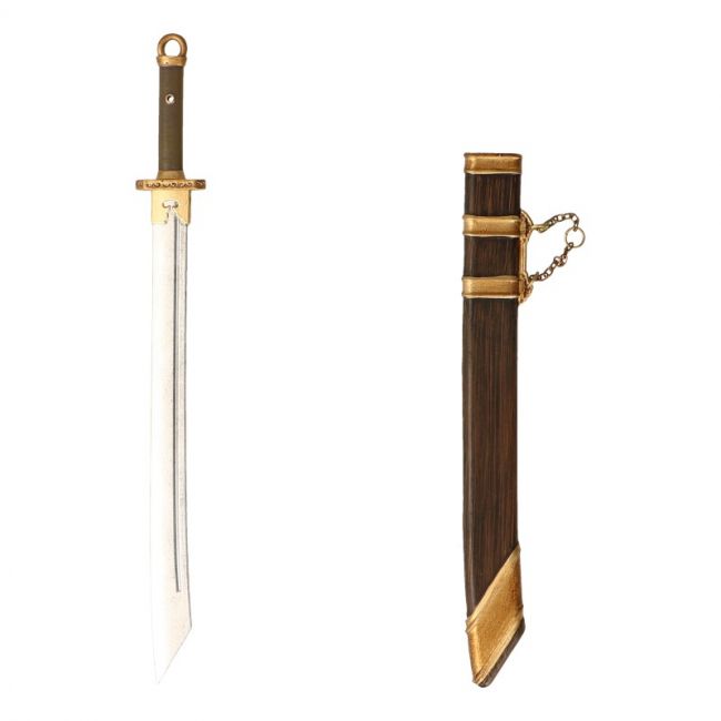 Diecast Song Dynasty Army Yue Sword with Scabbard (Silver) Sonder ...