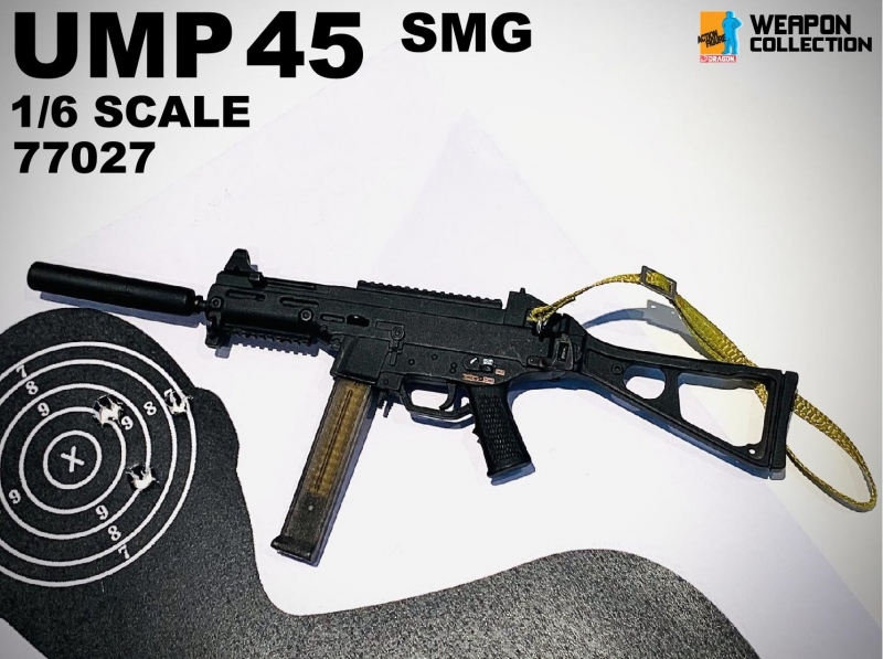 HK UMP 45 Assault Rifle (Noir) Dragon Action Figure - Machinegun