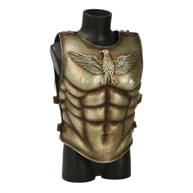 Worn Diecast Scissor Gladiator Body Armor (Silver) - Machinegun