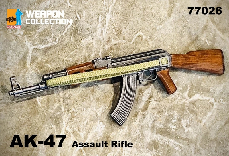 Weapon Collection - AK47 Assault Rifle (Black) Dragon Action Figure ...