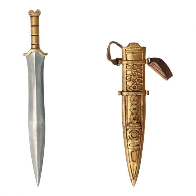 Diecast Carthage Infantry Sword with Scabbard (Silver) - Machinegun