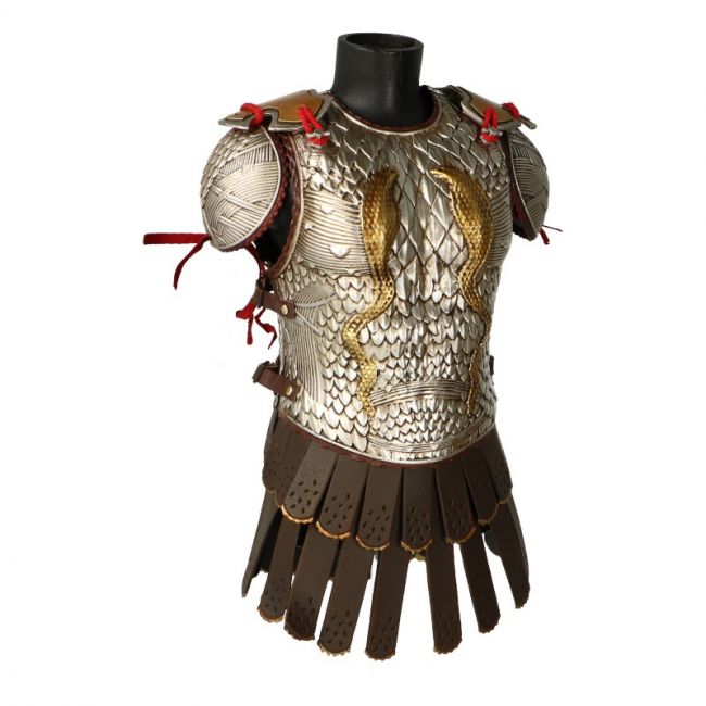 Roman Gladiator Body Armor (Silver) Haoyu Toys - Machinegun