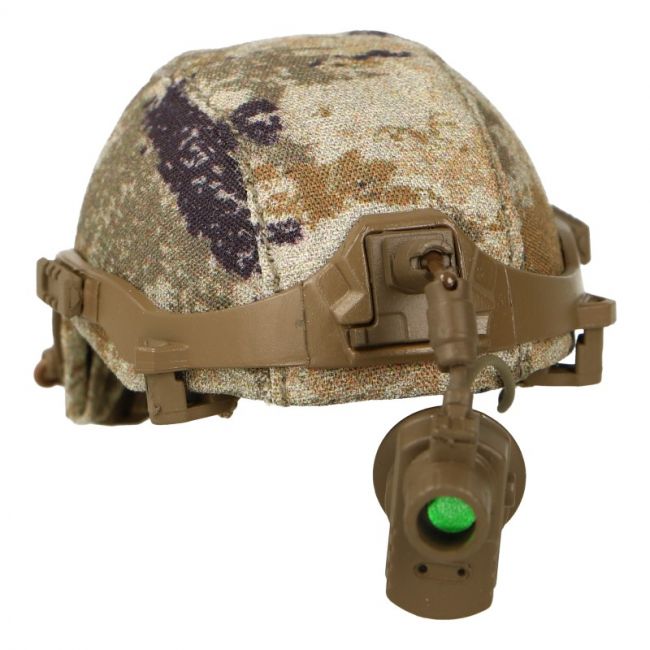 Ballistic Helmet with NVG (Type 07 Digital Désert) Flagset - Machinegun