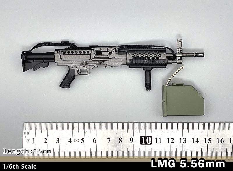 5,56mm LMG Light Machine Gun (Black) ZY Toys - Machinegun