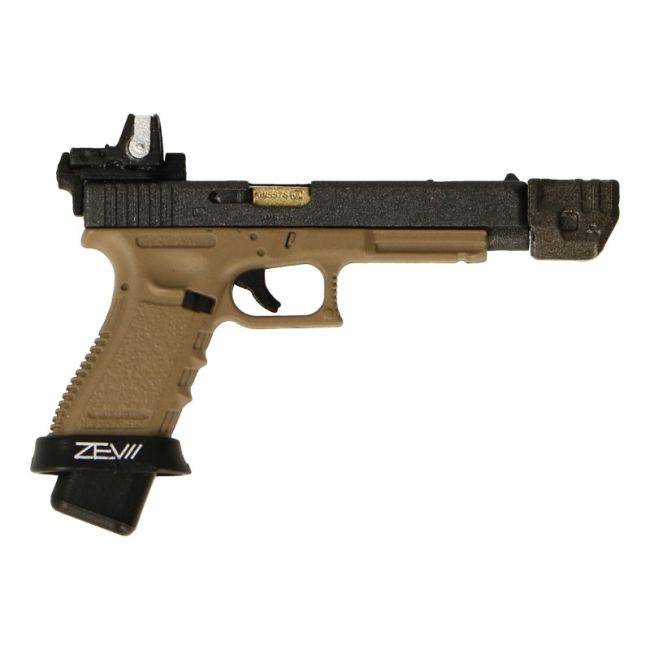 9mm Glock 34 Pistolet with RMR Mini Red Dot Sight and Silencer (Coyote ...