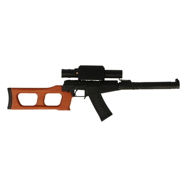 VSS Vintorez Rifle with KOP2 Scope (Black) Ujindou - Machinegun