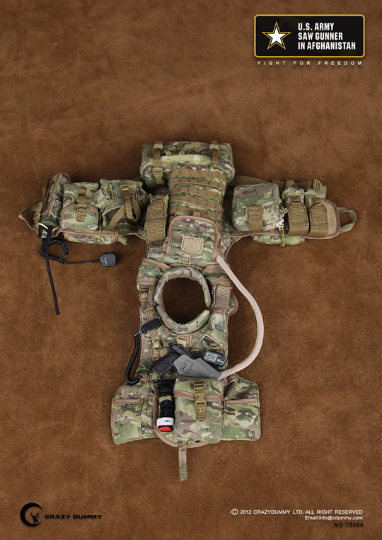 Figurine 1/6 US ARMY Saw gunner in Afghanistan - Machinegun.fr