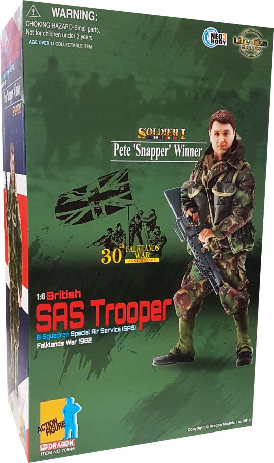 Figurine 1/6 Pete Snapper Winner British SAS Trooper - Machinegun.fr
